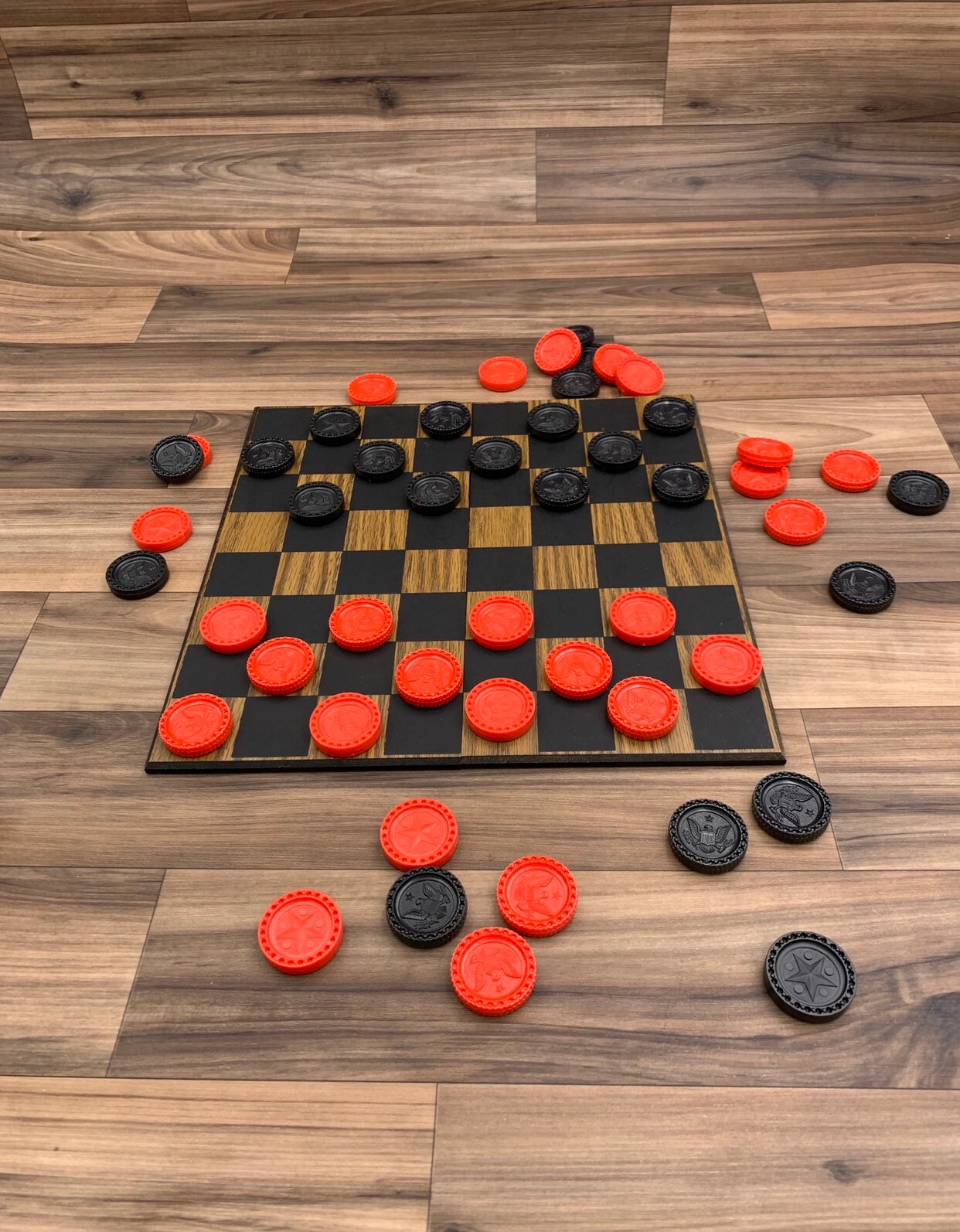 Vintage Wood Chess Set Staunton Chess 3M Bookshelf Classic Collectors ...