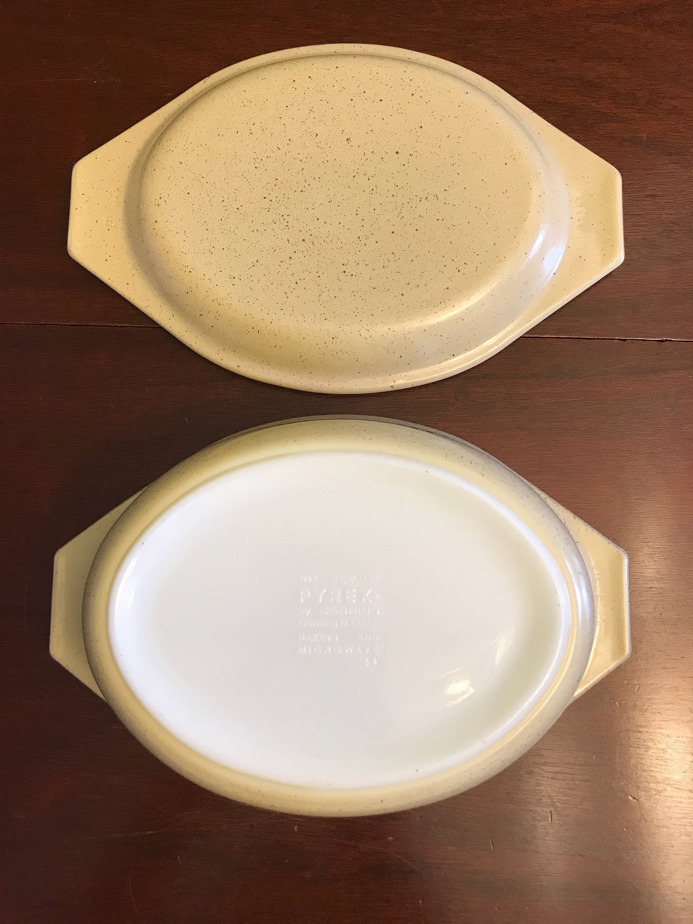 Vintage Pyrex Homestead Casserole, Pyrex Cinderella 043 Casserole, oval ...