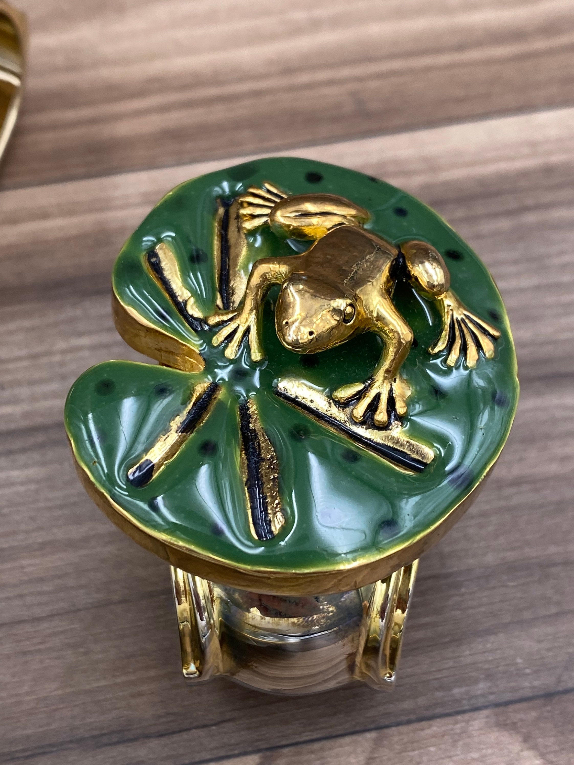 Designer Frog Napkin Rings, Signed Hans Turnwald napkin rings, 5 piece ...