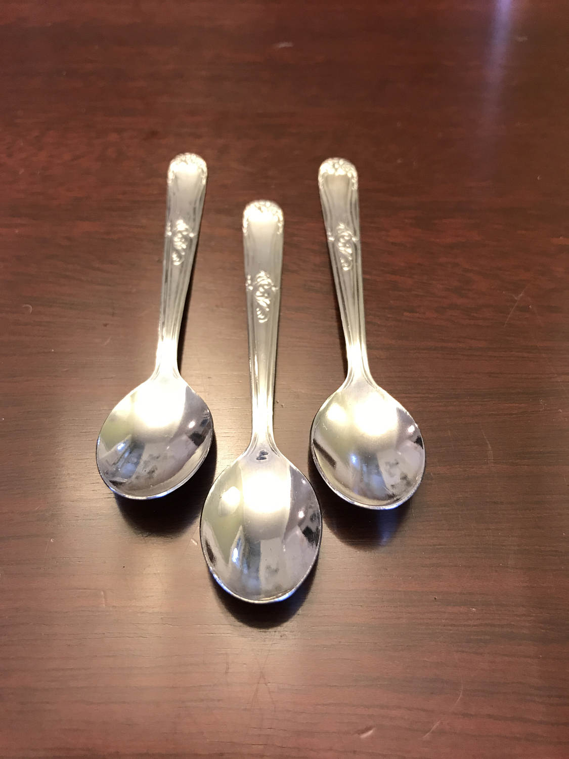 Mini Demitasse Spoons, Hallmarked Inox W Wolff, Silver plated Spoons ...