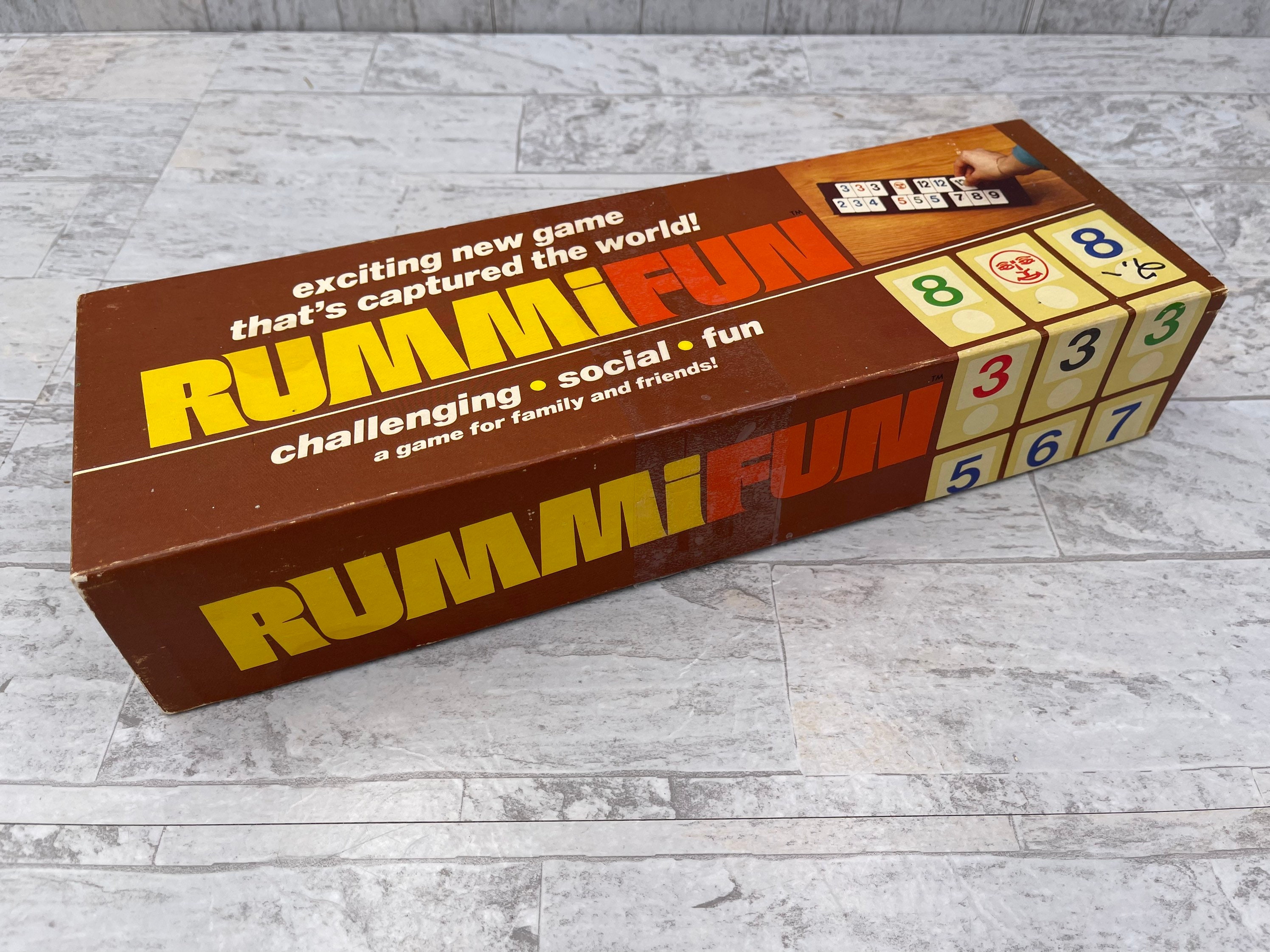Vintage Rummikub game set, Vintage Rummy tile Game, Rummifun, Game ...