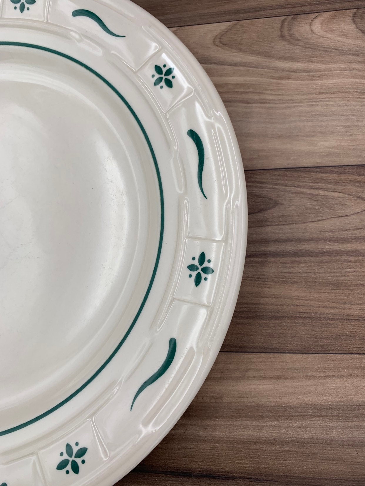 Vintage Longaberger Pottery Dinner Plates Woven traditions Heritage ...