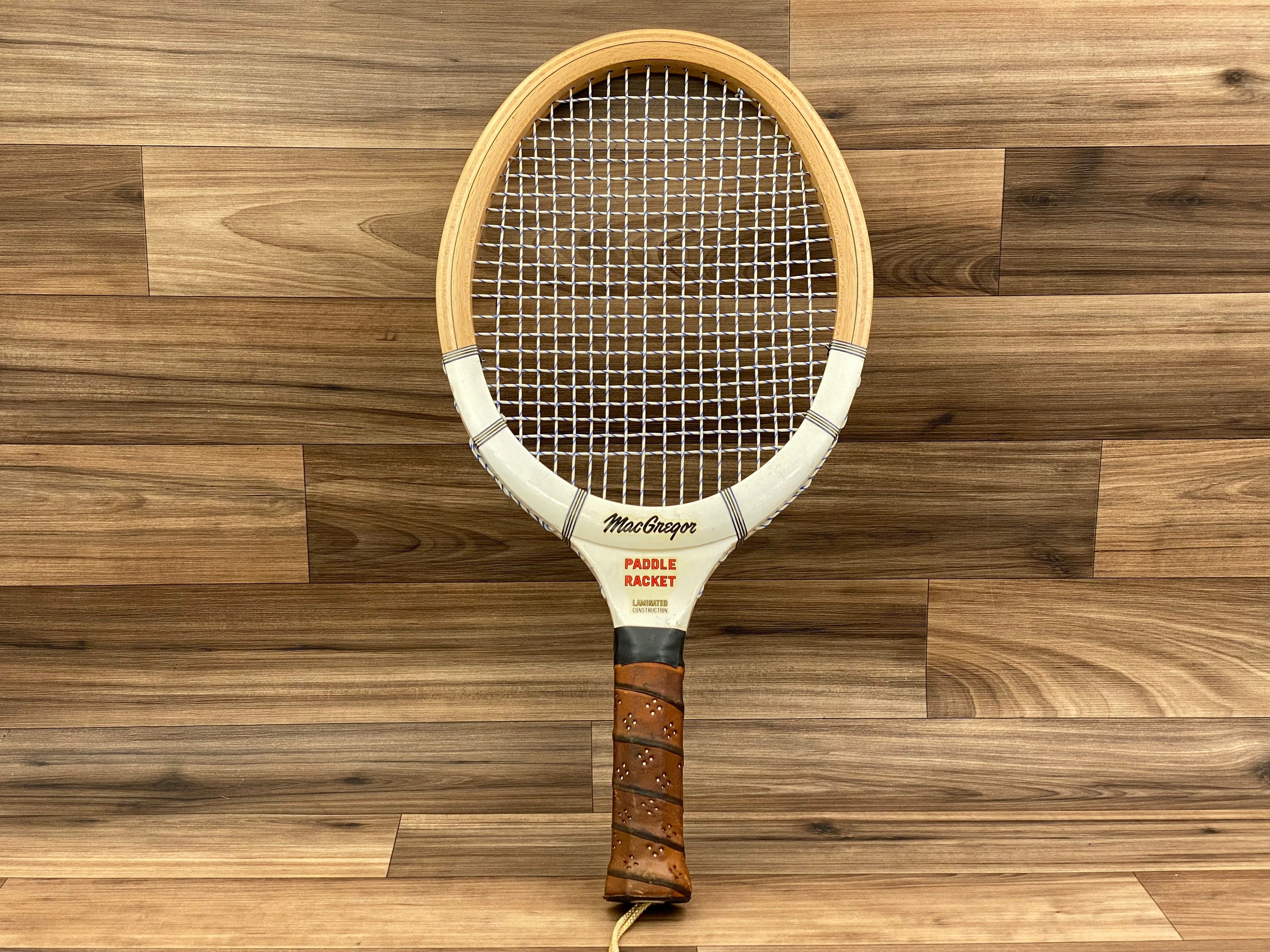 Vintage MacGregor Paddle Racket, Laminated RacketBall Racket, Cabin ...