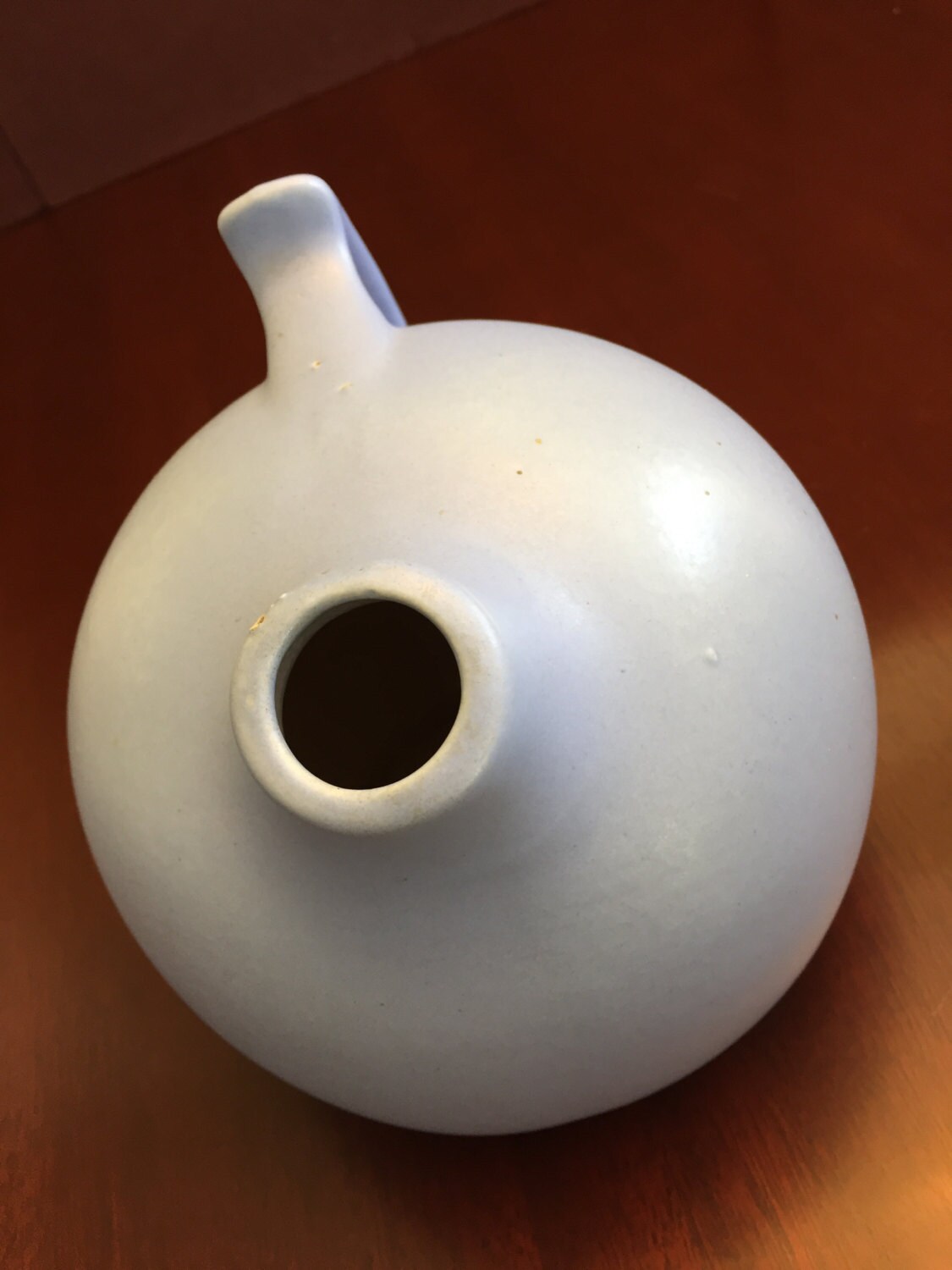 Vintage Pottery Jug, Rum Rill Pottery Jug, matte blue finish, Water Jug ...