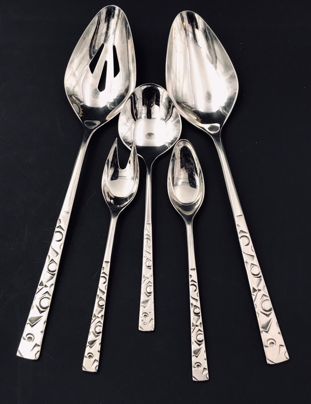 RARE Mid Century Stainless Flatware, Navaho by International Silver ...