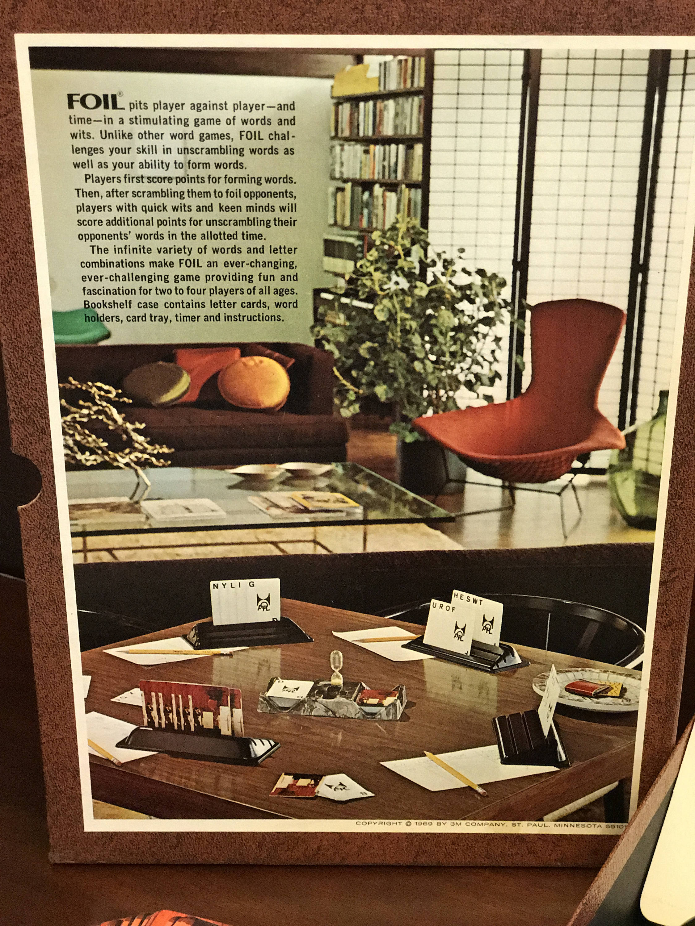 Vintage Game of FOIL. Challenging Game of Words and Wits, Logophile ...