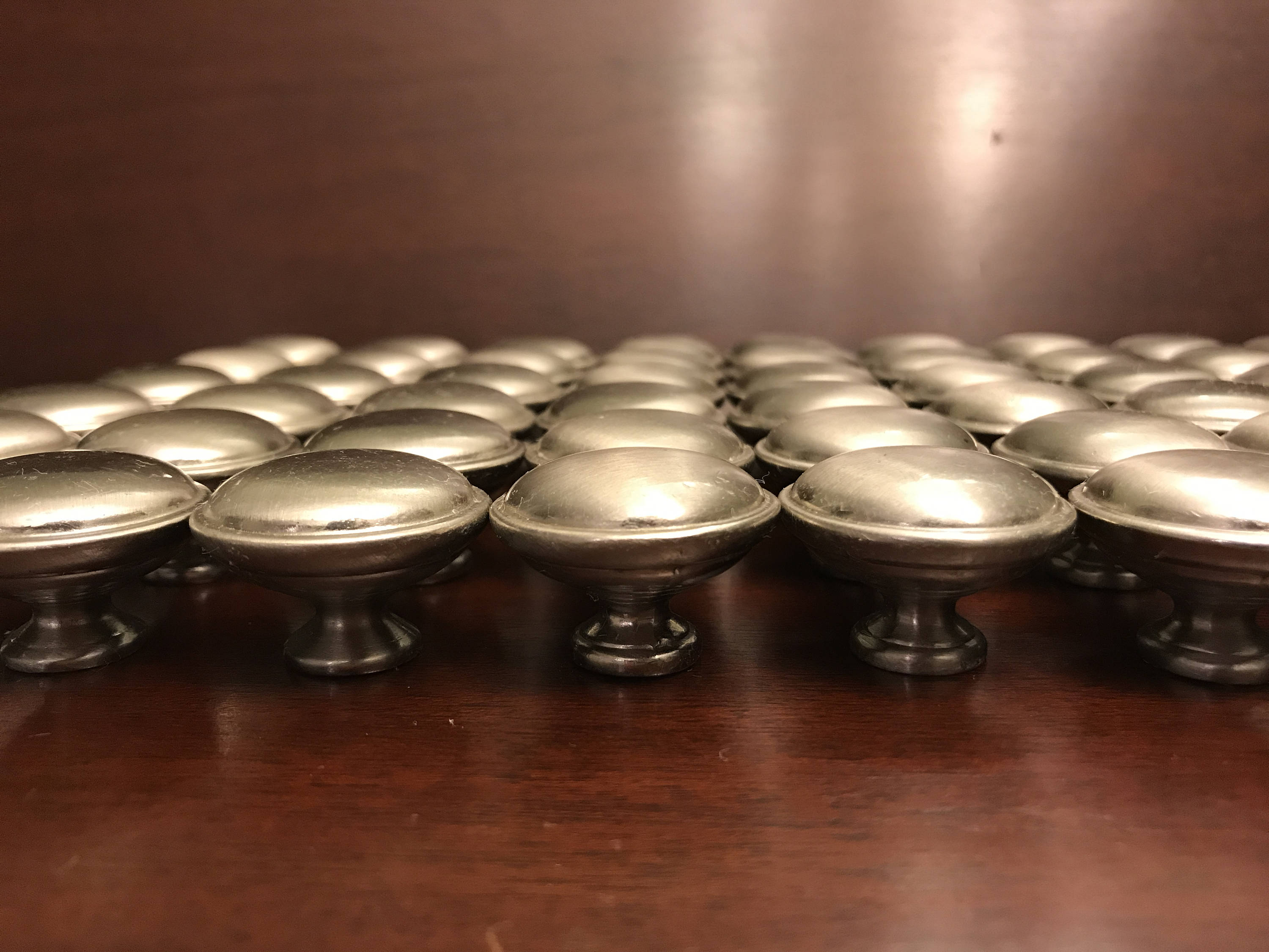 Cabinet Knobs Drawer Pulls. Sets of 10 Satin nickel finish, Metal knobs ...
