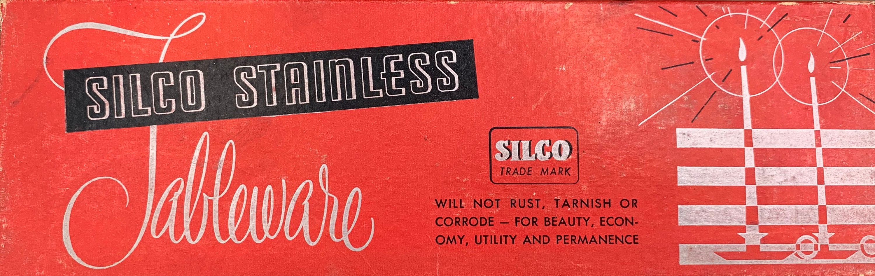 Vintage Stainless Flatware set, Service for 8 Silco Glamour Silverware ...