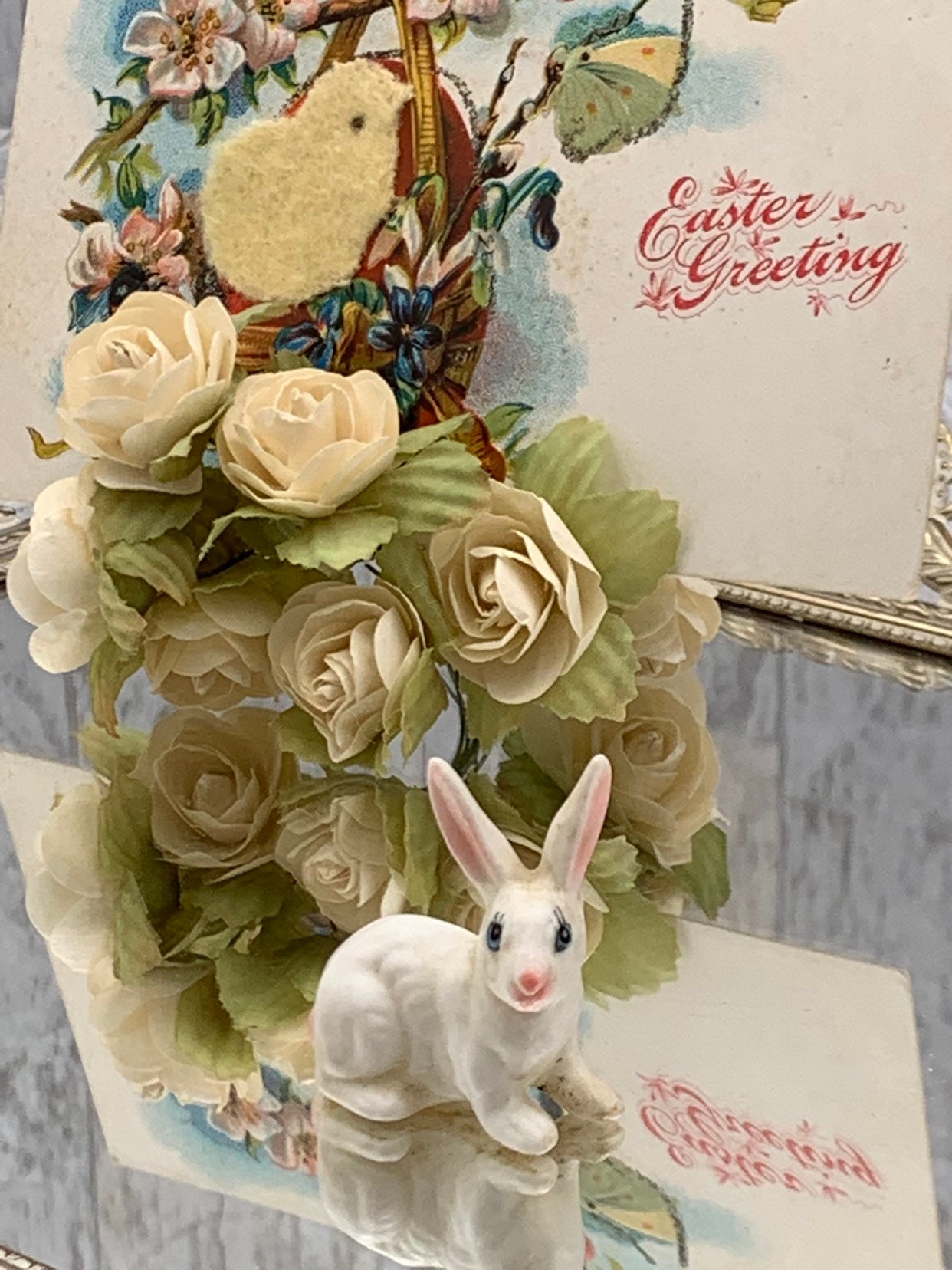 Vintage Miniature Ceramic Bunny, Ceramic Miniature, Tiny Easter Bunny ...