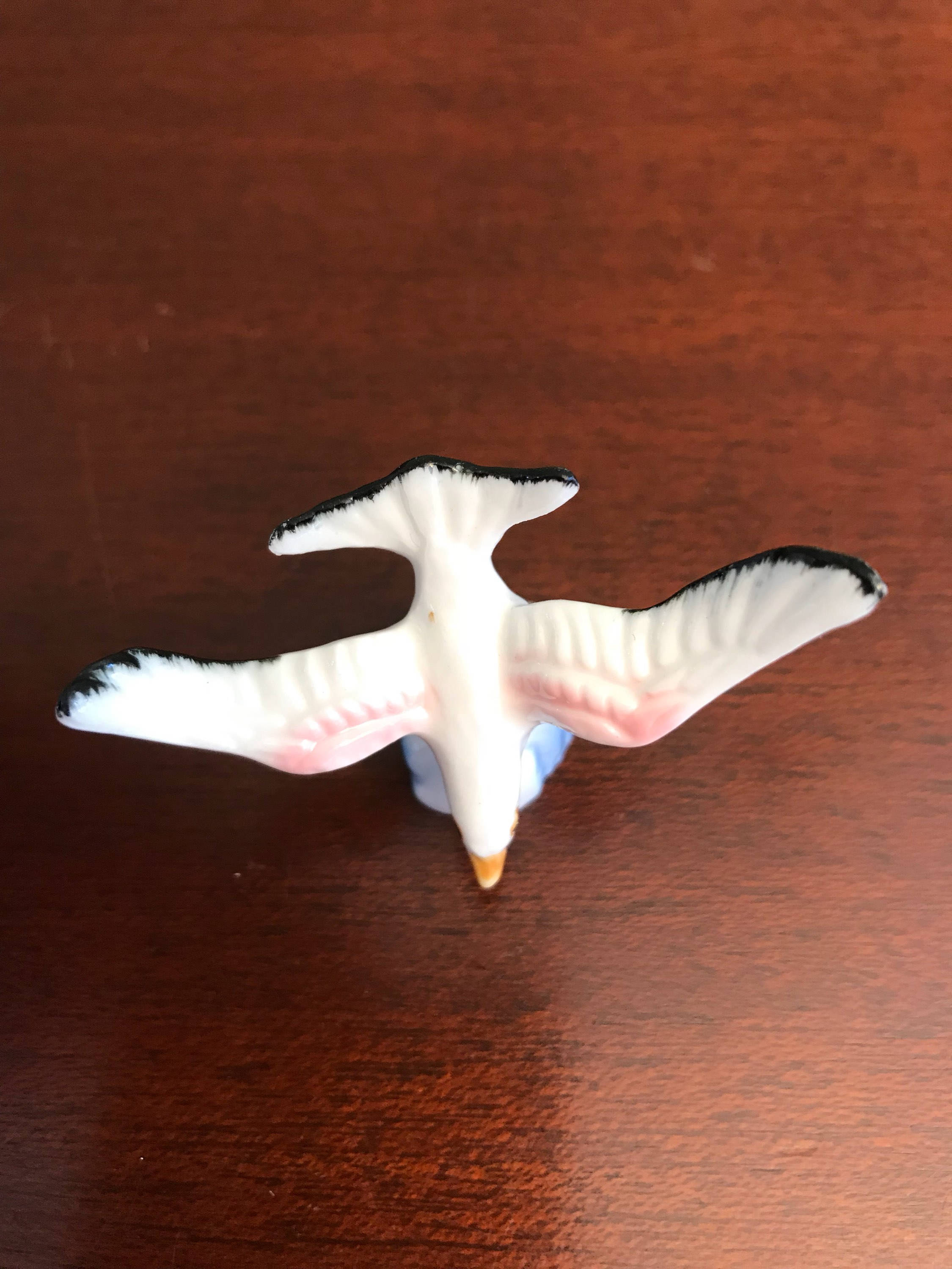 Vintage Seagull figurine, Bone China seagull Figurine, Miniature ...