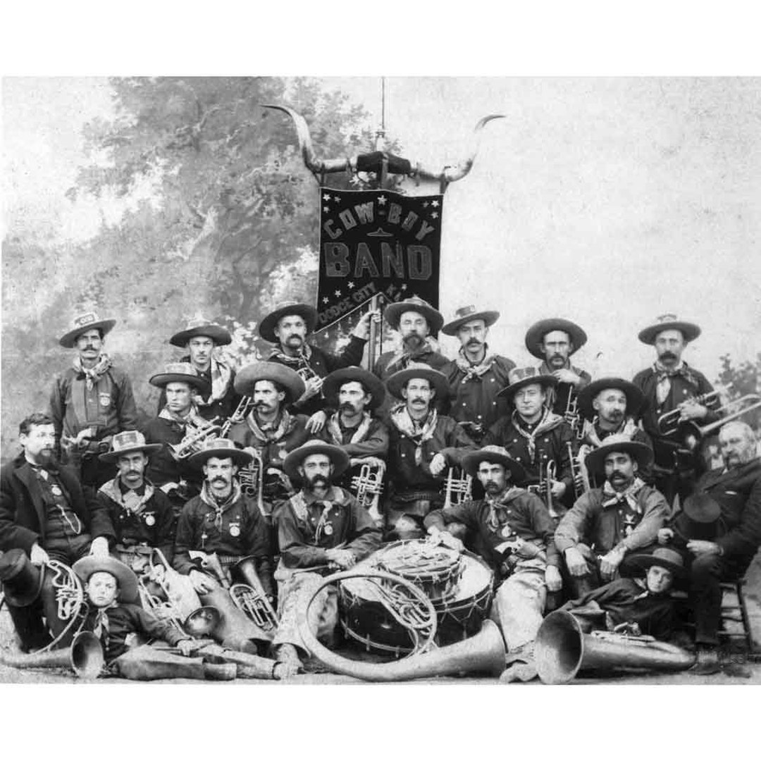 The Dodge City Cowboy Band-1880's - Quality Reprint of a Vintage Photo ...