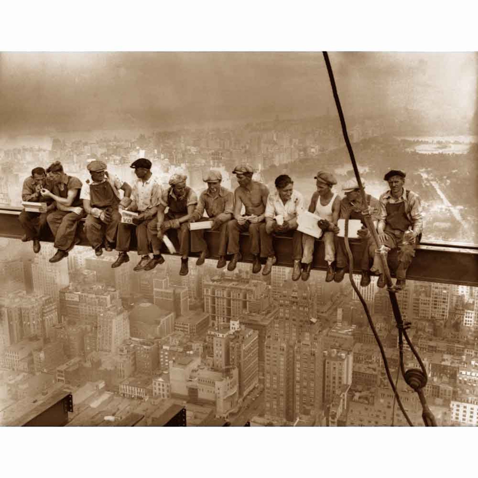 Lunch Atop a Skyscraper Quality Reprint of a Vintage Photo - Etsy