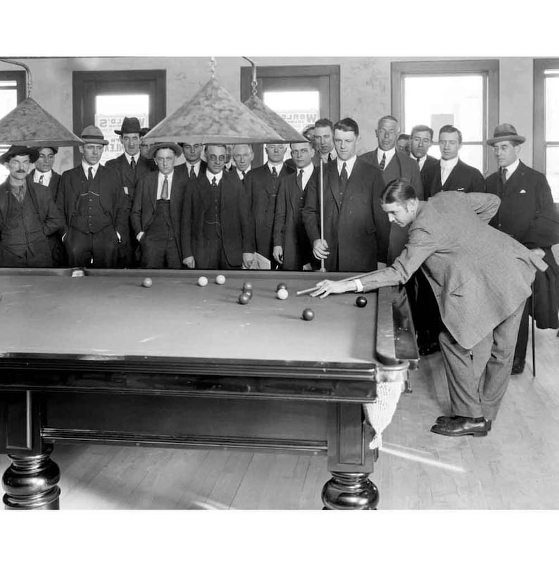 Billiards Champion Ralph Greenleaf - Quality Reprint of a Vintage Photo ...