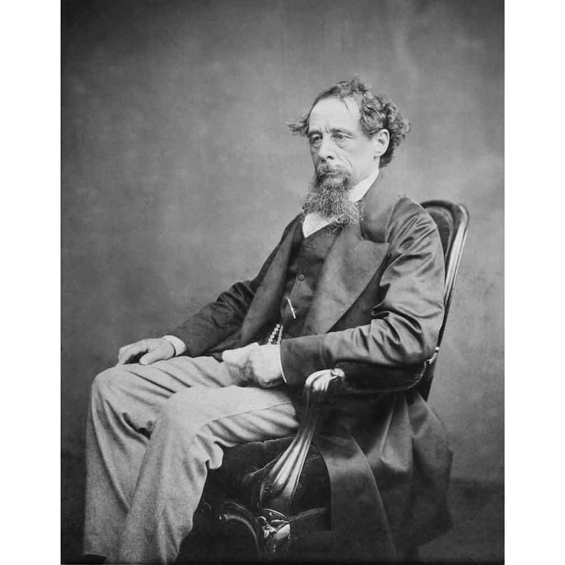Portrait of Charles Dickens Quality Reprint of a Vintage Photo - Etsy