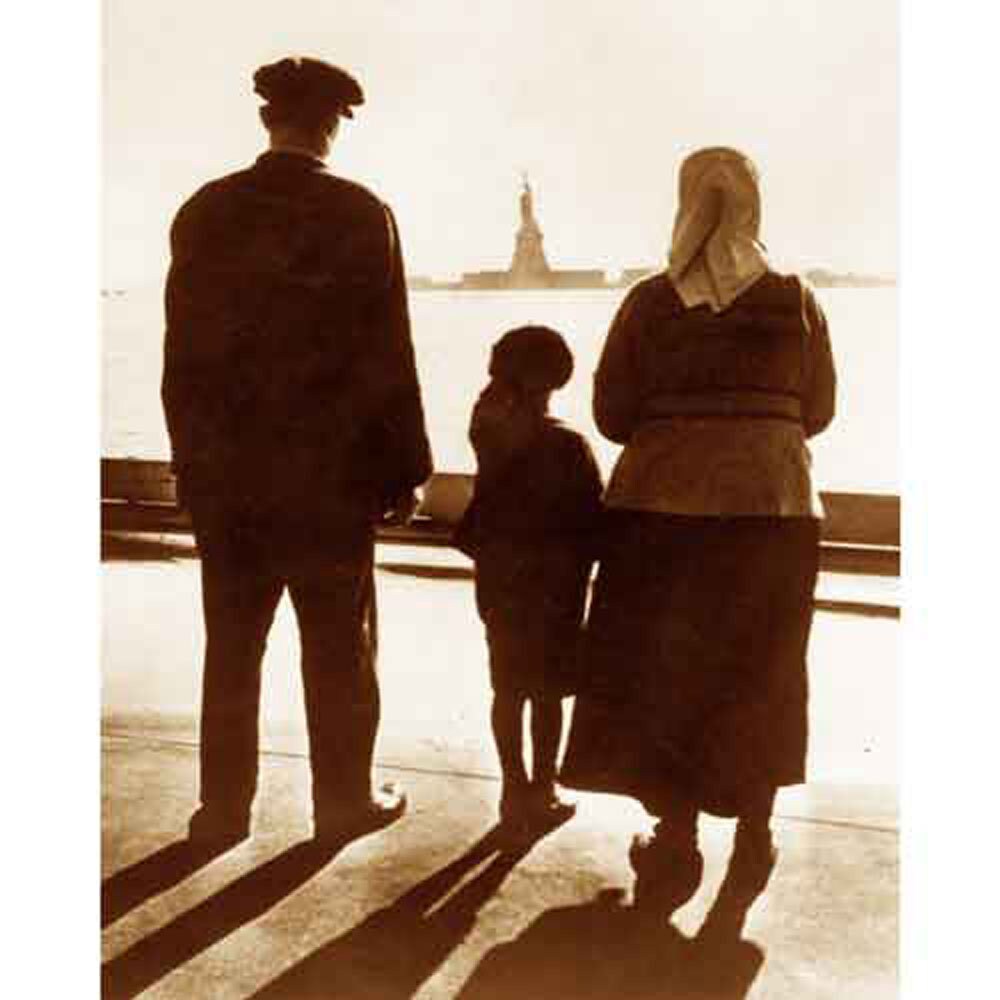 Immigrants Arrive at Ellis Island - Quality Reprint of a Vintage Photo ...