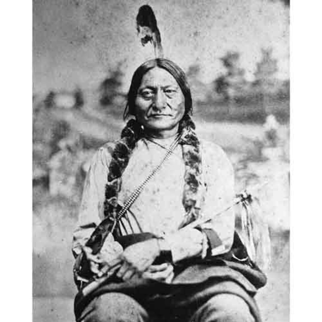 Sitting Bull - Quality Reprint of a Vintage Photo - Etsy