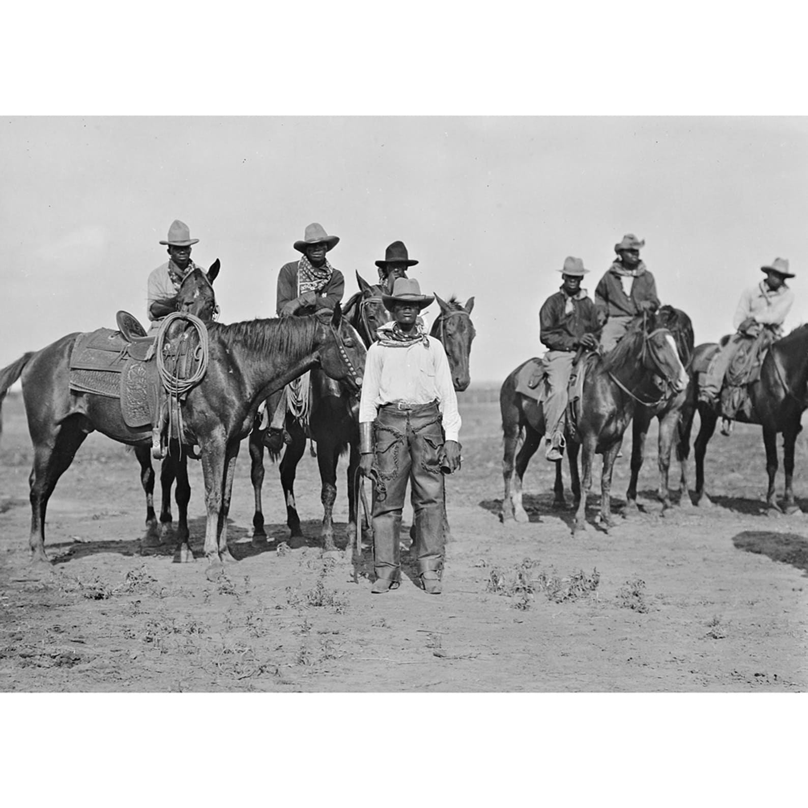 Black Cowboys in Bonham Texas 1890 - Quality Reprint of a Vintage Photo ...