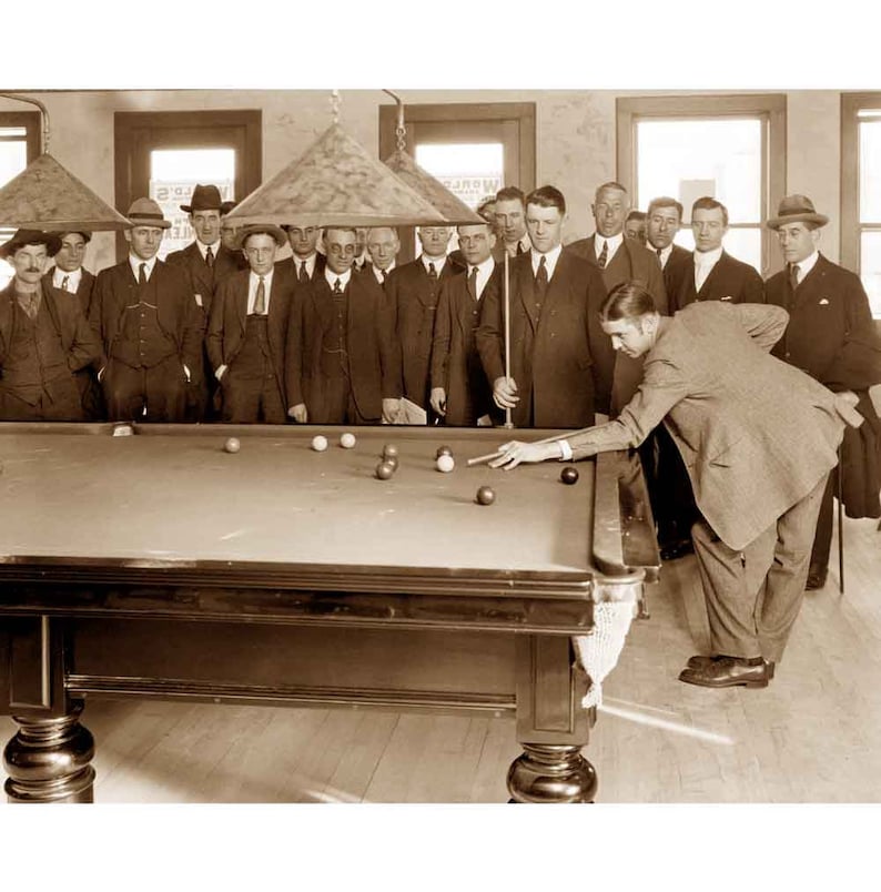 Billiards Champion Ralph Greenleaf - Quality Reprint of a Vintage Photo ...