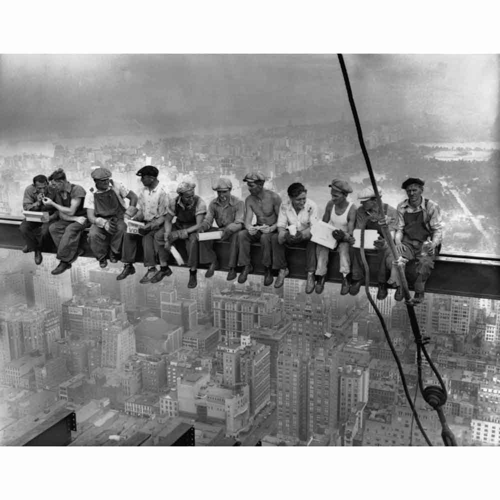 Lunch Atop a Skyscraper Quality Reprint of a Vintage Photo - Etsy