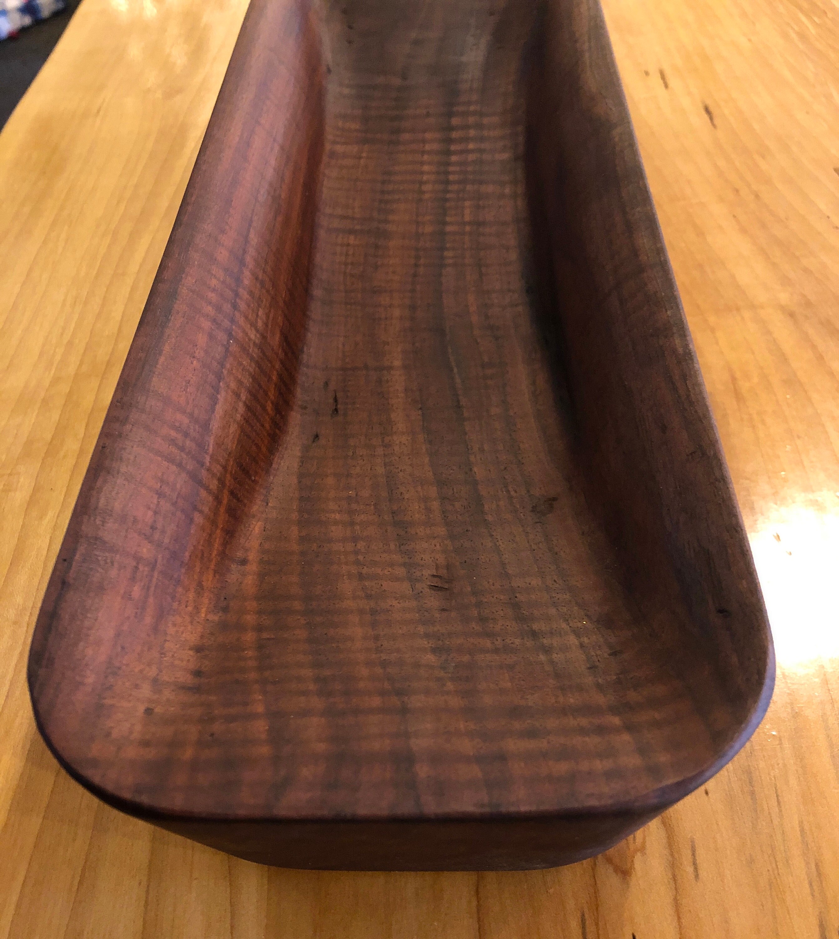 Handmade Quilted Walnut Serving Dish With Spoon - Etsy