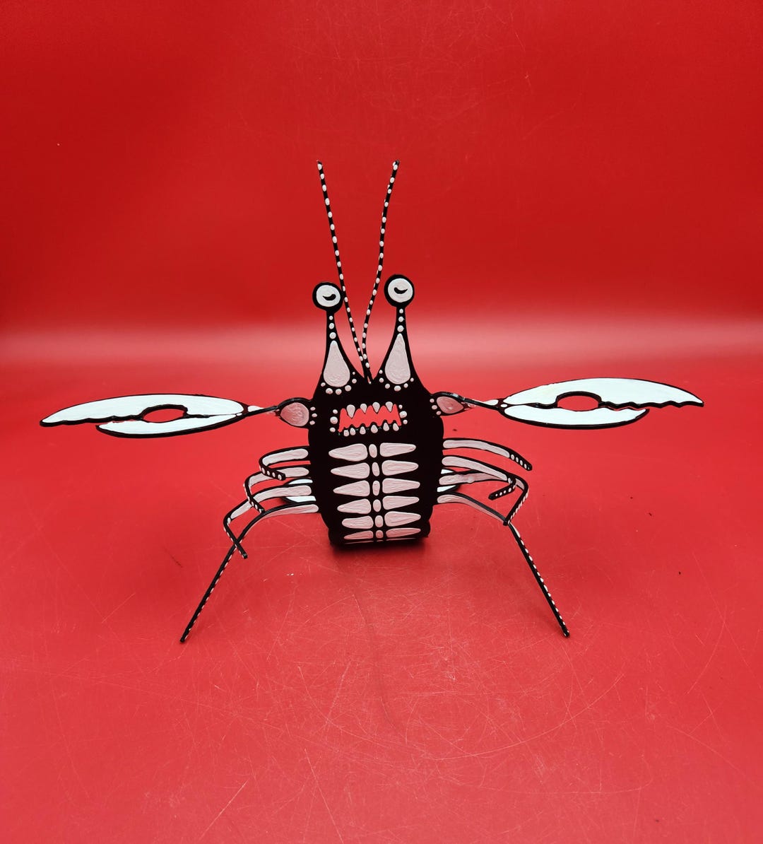 Lobster Day of the Dead Crawfish Dia De Los Muertos Skeleton Art One of ...