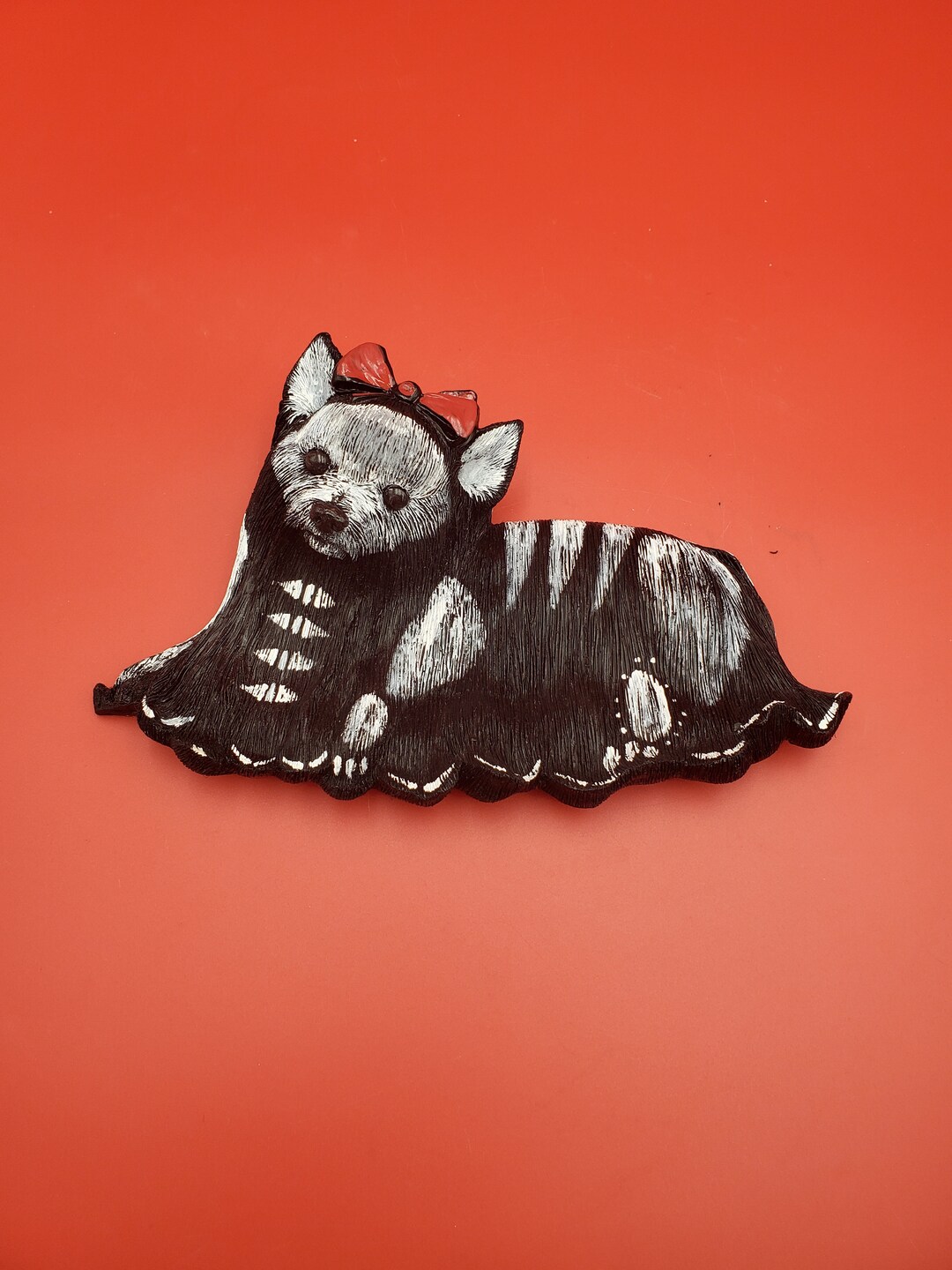 Shih Tzu Long Hair Dog Day of the Dead Puppy Dia De Los Muertos ...