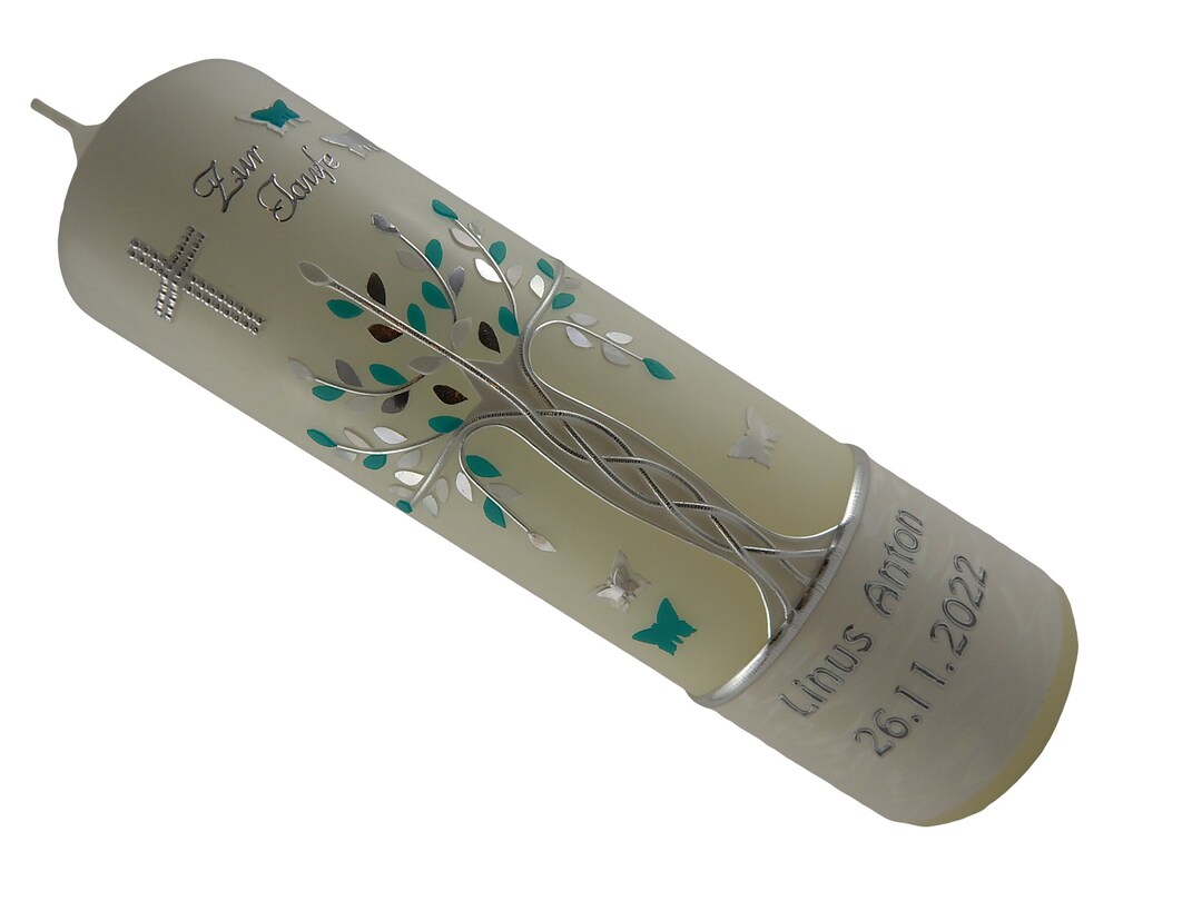 Baptism Candle Tree of Life Christening Baptism Baptism Candles ...