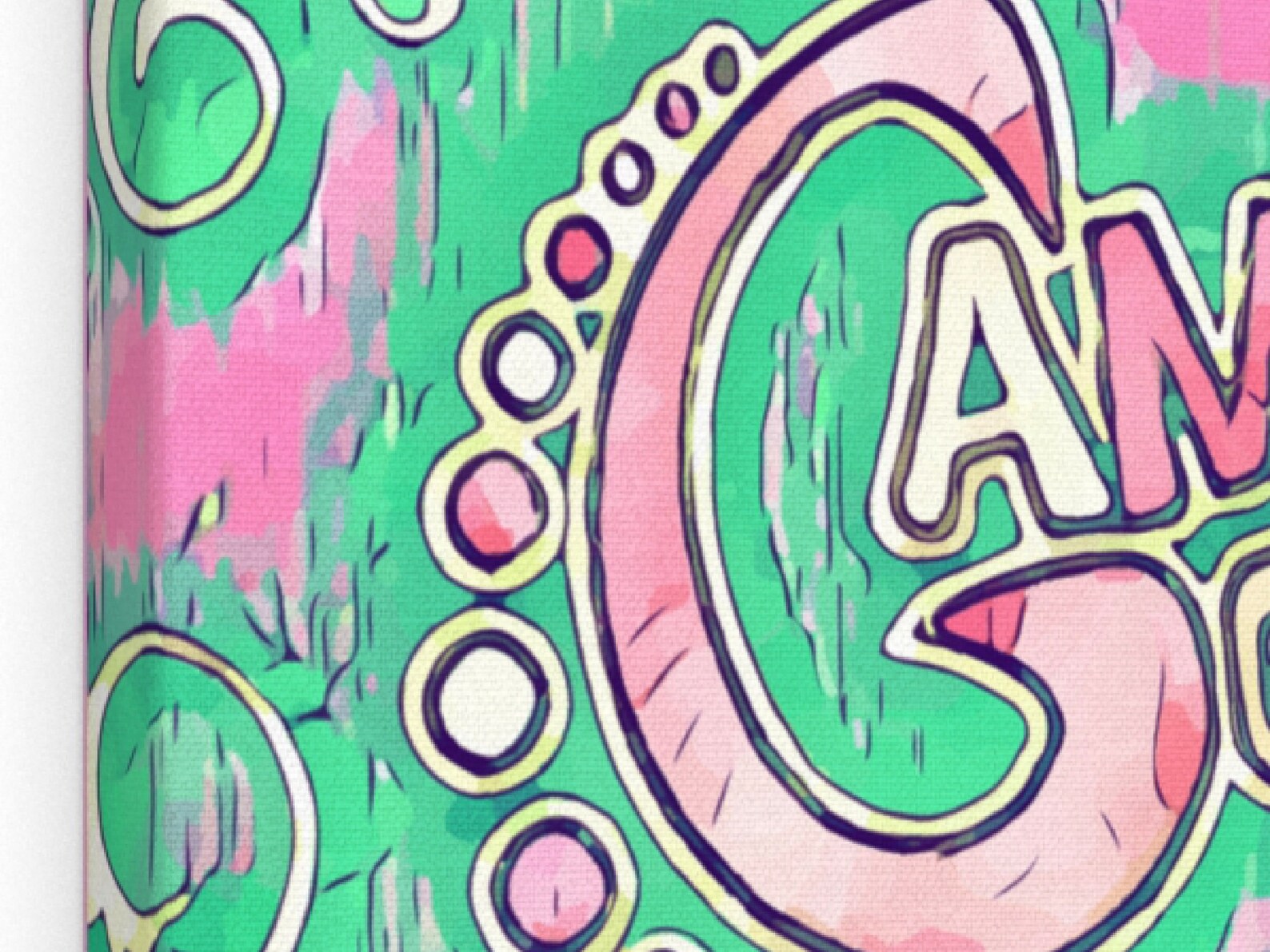 Gamer Girl Mint Green Canvas - Etsy