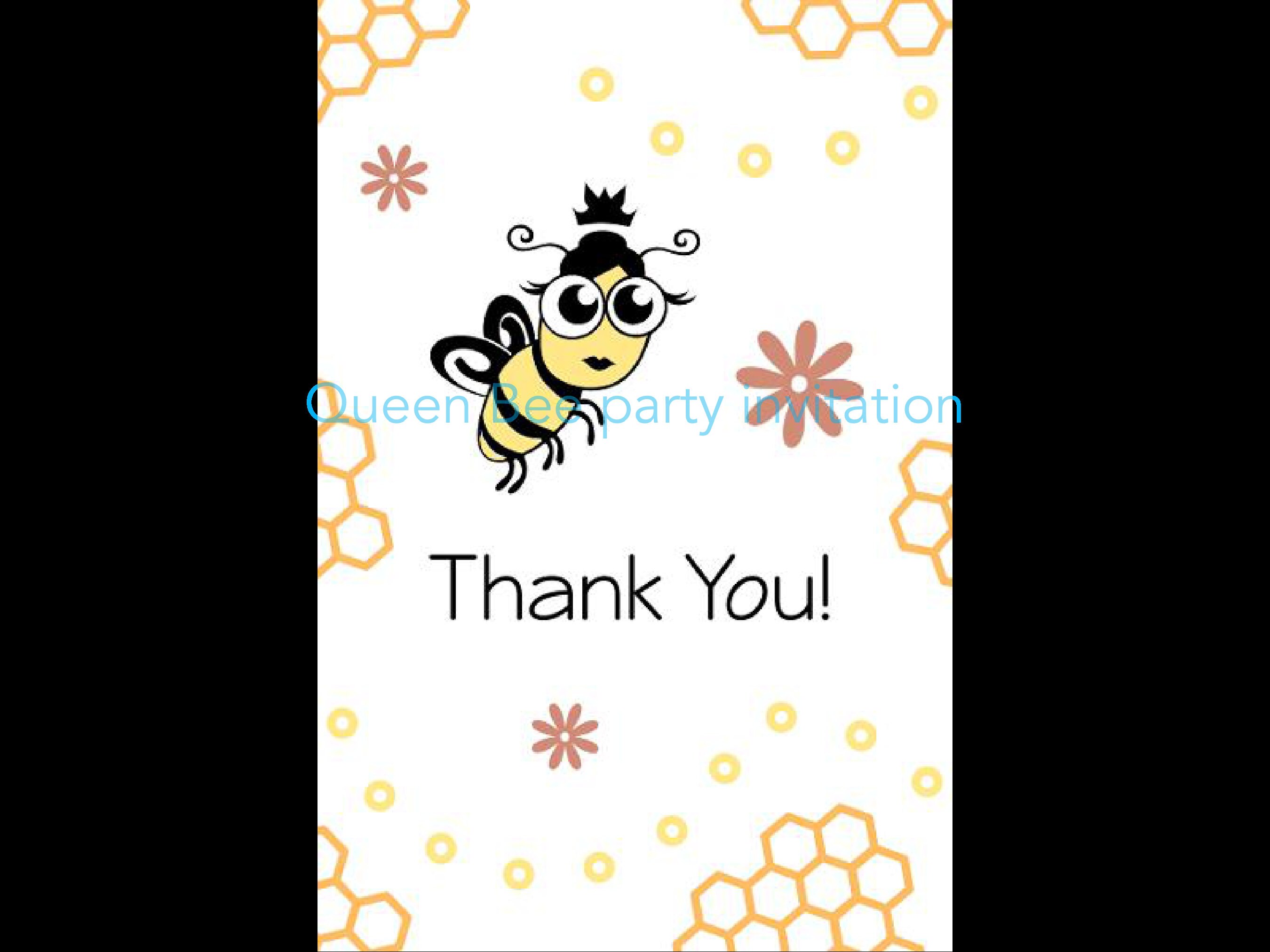 Queen Bee Birthday Party Invitation, Instant Download, Bee Printable ...