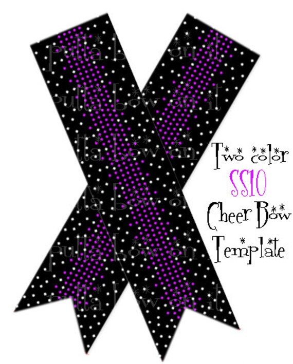 Cheer Bow Rhinestone Templates