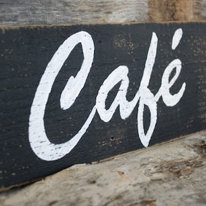 Cafe Sign Wood, Cafe Sign, Restaurant Sign, Restaurant Decor, Kitchen ...