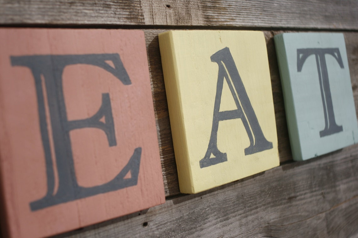 Eat Eat Sign Eat Sign for Kitchen Eat Sign Wood Eat Sign - Etsy