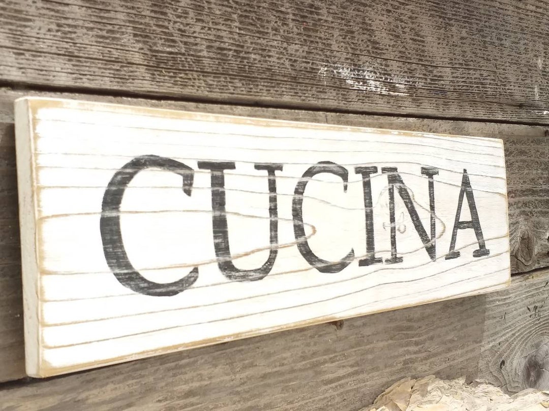 Cucina, Cucina Sign, Cucina Kitchen Sign, Kitchen Decor, Kitchen Signs ...