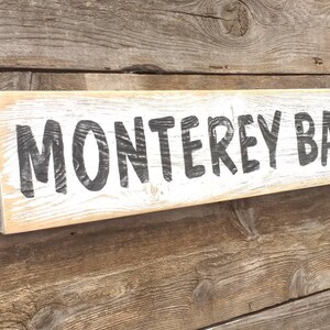 Monterey Bay Sign, Monterey Bay, Monterey California, Coastal Decor ...