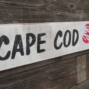 Cape Cod Sign New England Decor Cape Cod Art Lobster Art Lobster Sign ...