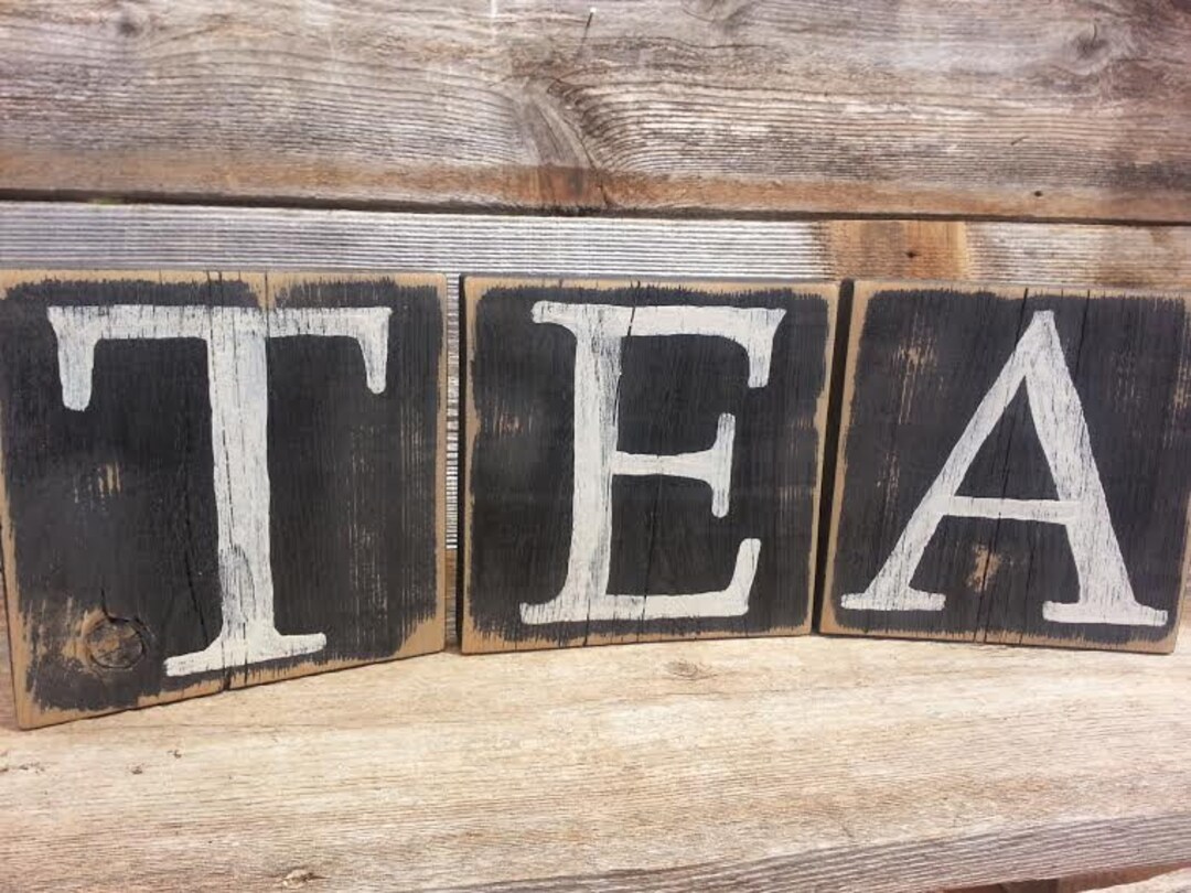 Tea Sign, Tea Sign Wood, Tea Sign for Kitchen, Kitchen Decor, Farmhouse ...