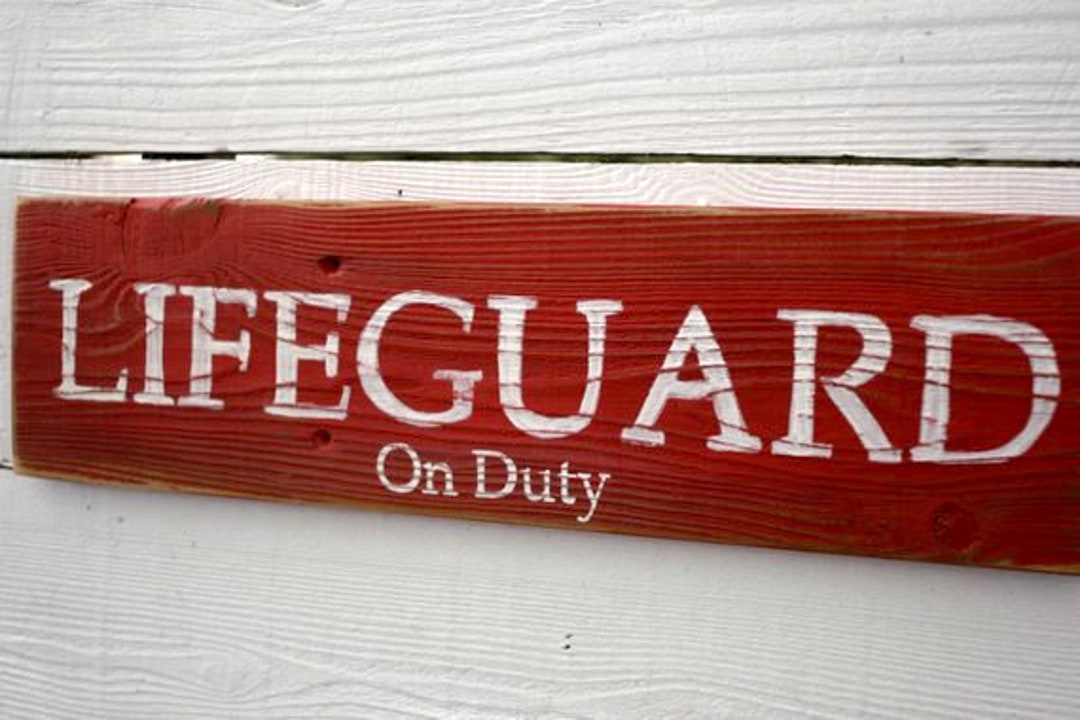 Lifeguard, Lifeguard Sign, Lifeguard on Duty, Pool, Pool Signs, Pool ...