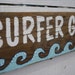 Surfer Girl Sign Beach Ocean Coastal Decor Hand Painted - Etsy