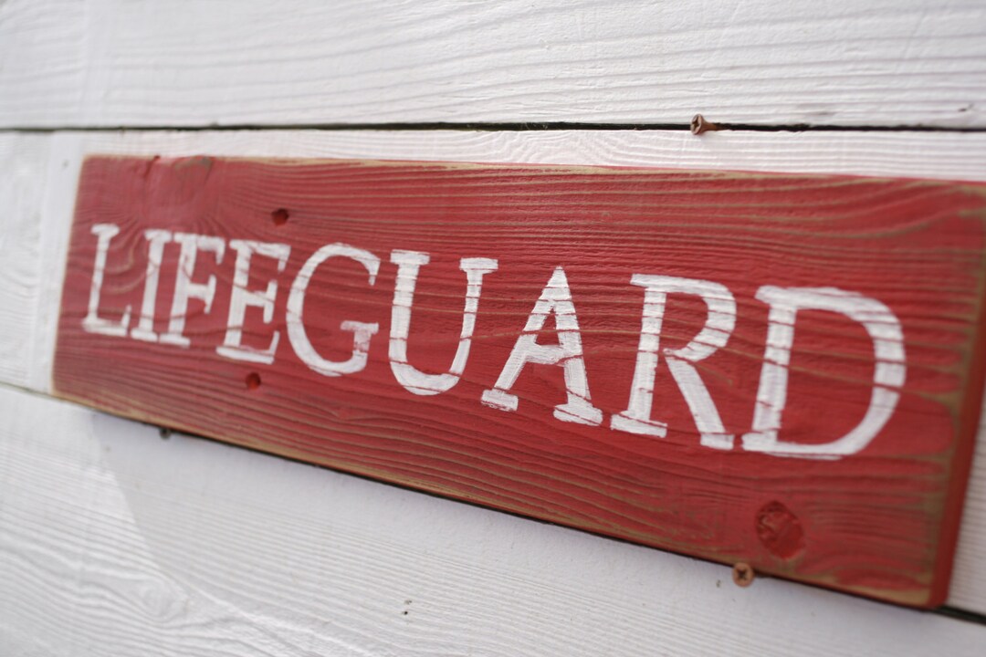 Lifeguard, Lifeguard Sign, Pool, Pool Signs, Pool Decor, Swimming ...