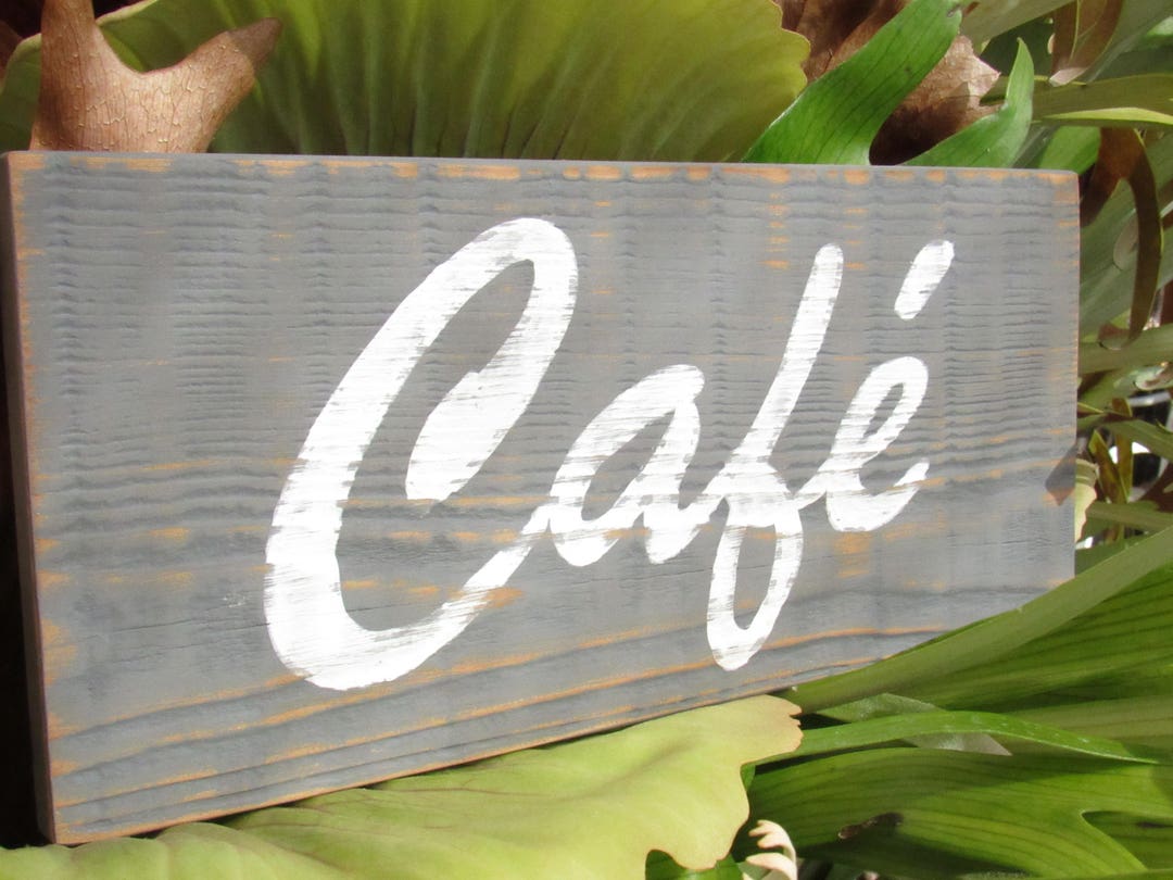 Cafe Sign, Cafe Sign Wood, Restaurant Sign, Restaurant Decor, Kitchen ...