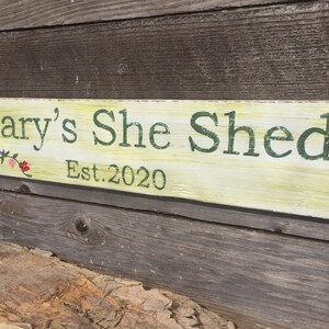She Shed Sign, She Shed Signs Personalized, She Shed Decor, She Shed ...