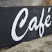 Cafe Sign Wood, Cafe Sign, Restaurant Sign, Restaurant Decor, Kitchen ...