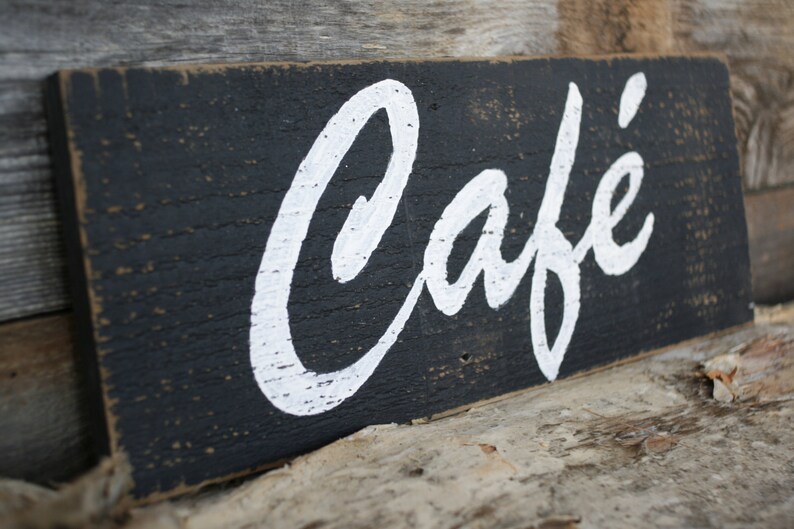 Cafe Sign Wood Cafe Sign Restaurant Sign Restaurant Decor - Etsy
