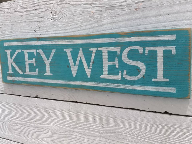 Key West Key West Sign Key West Art Key West Florida Beach | Etsy