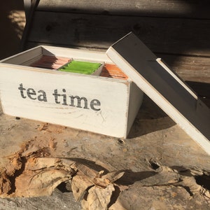 Tea Bag Holder Tea Bag Organizer Tea Box Lid Tea Bag - Etsy