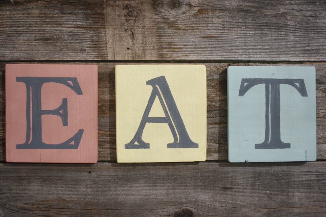 Eat Eat Sign Eat Sign for Kitchen Eat Sign Wood Eat Sign - Etsy