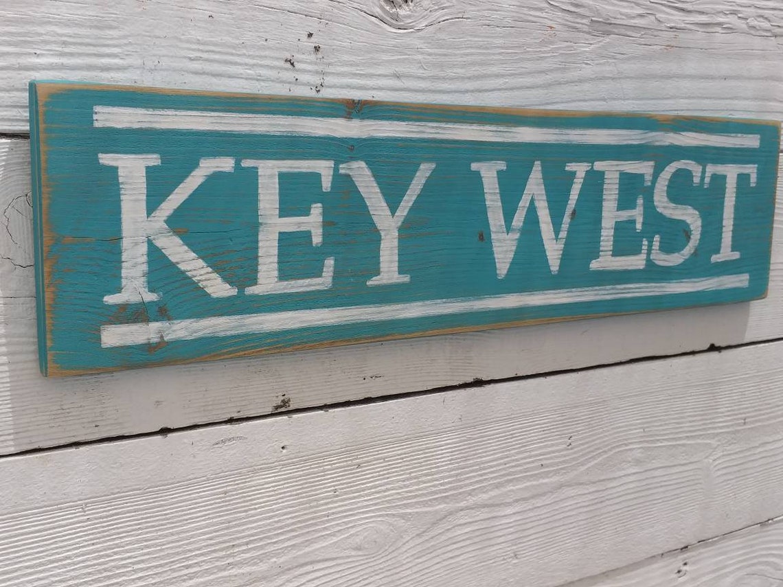 Key West Key West Sign Key West Art Key West Florida Beach | Etsy