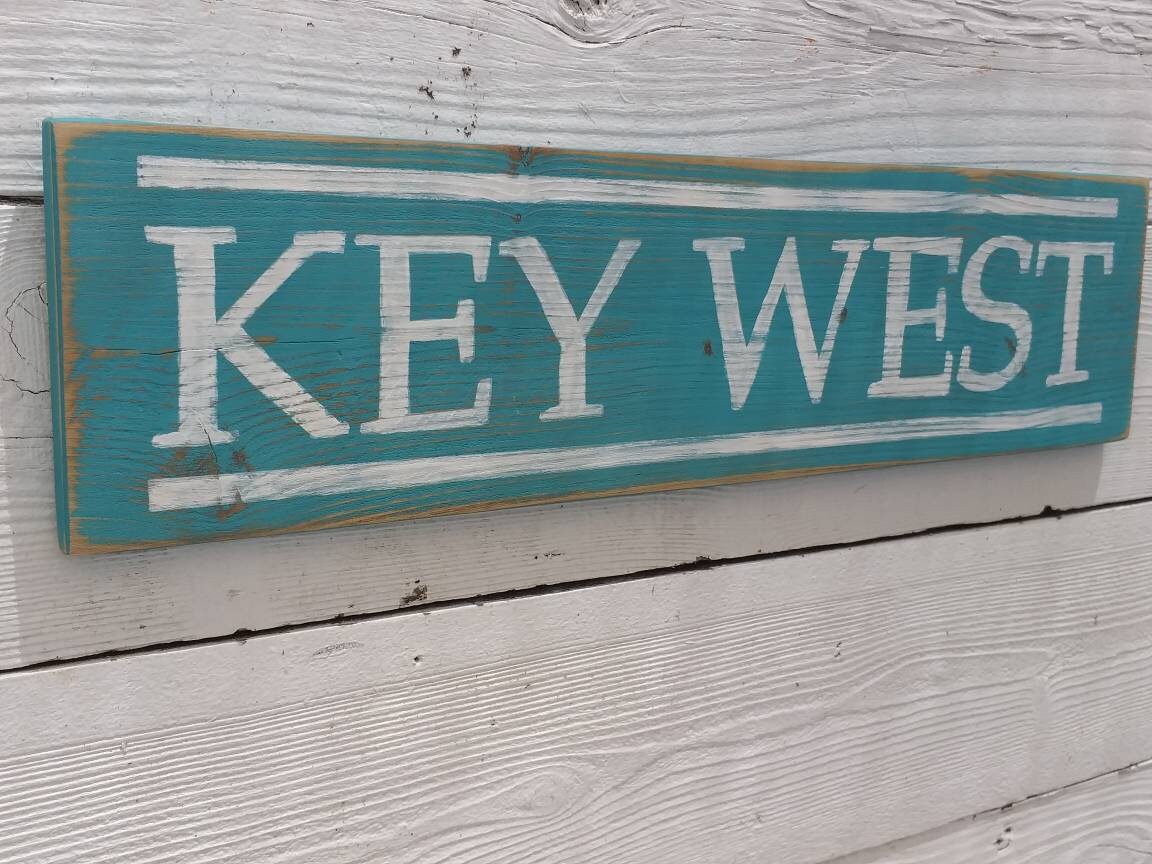 Key West Key West Sign Key West Art Key West Florida Beach | Etsy