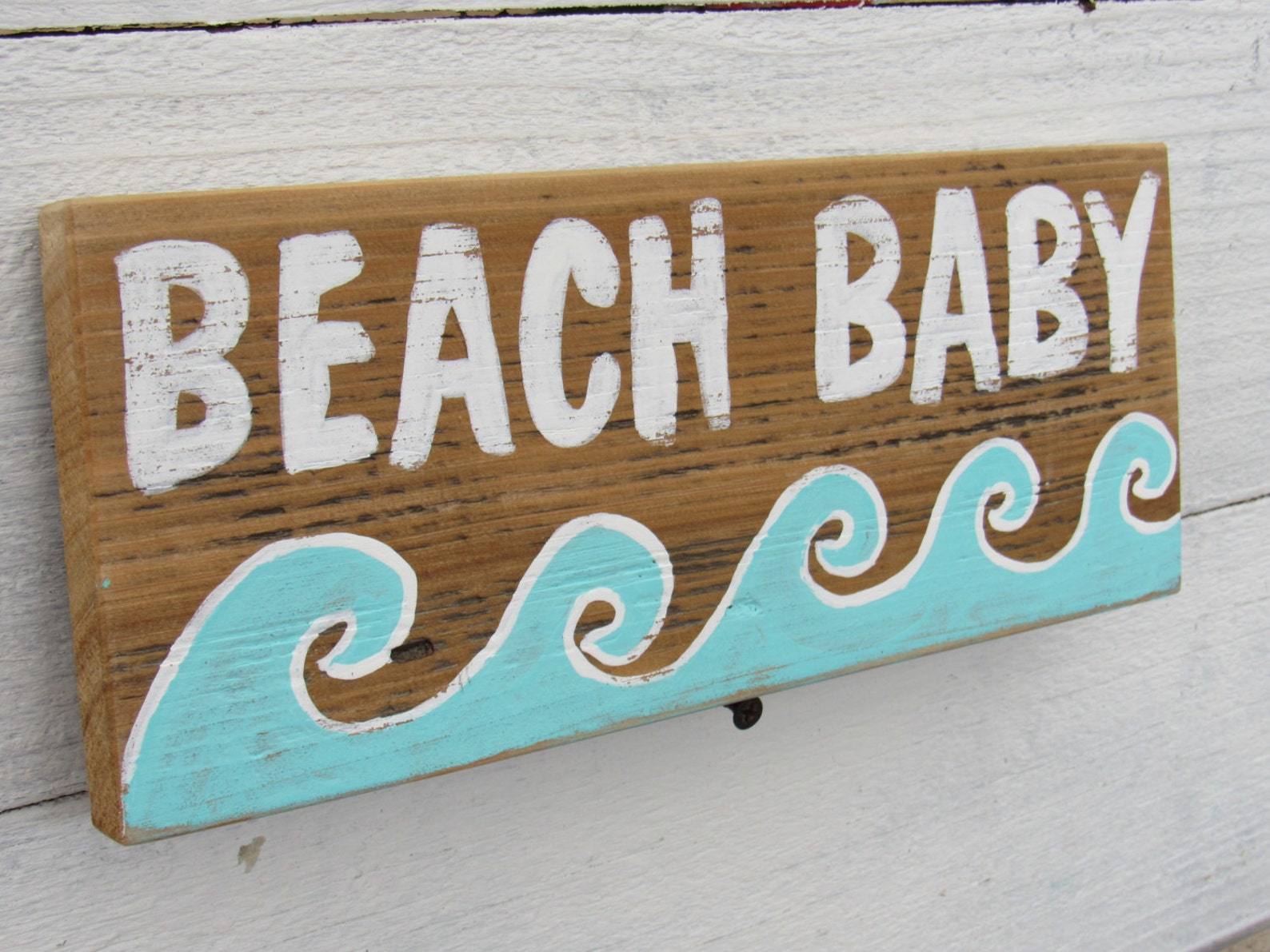 Beach Baby Sign Beach Baby Wood Sign Nursery Decor Nautical - Etsy