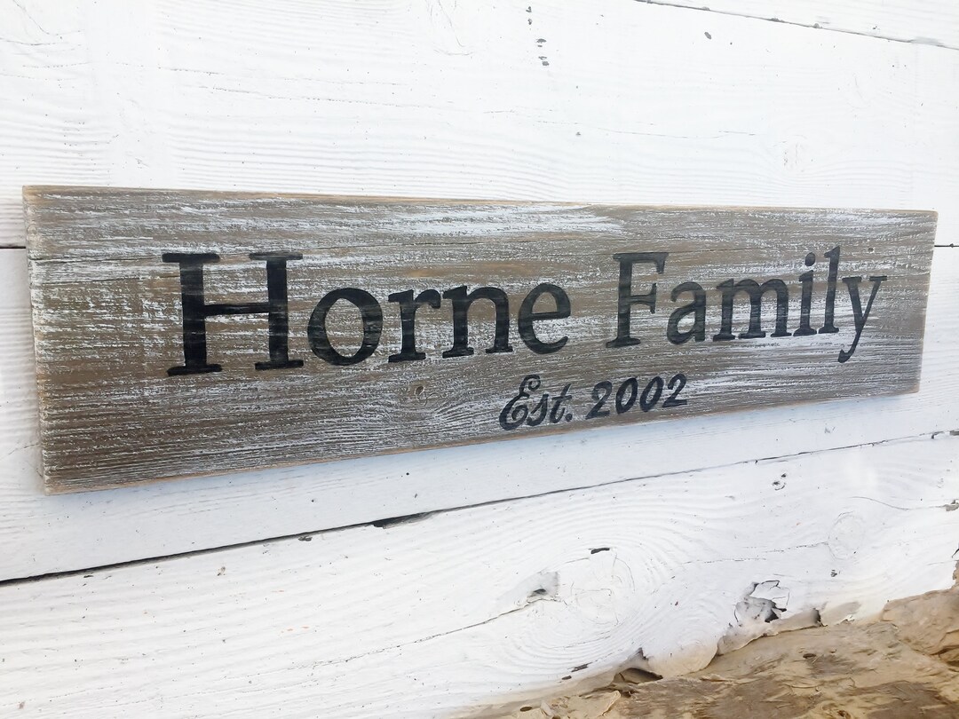 Family, Family Sign, Family Name Sign, Family Room Wall Decor, Family ...